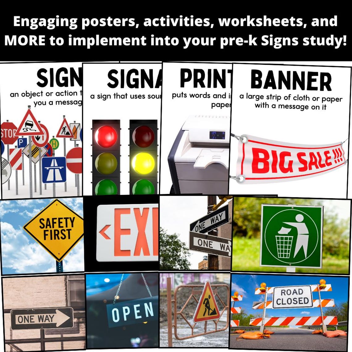 Signs Study Bundle Creative Curriculum - Etsy