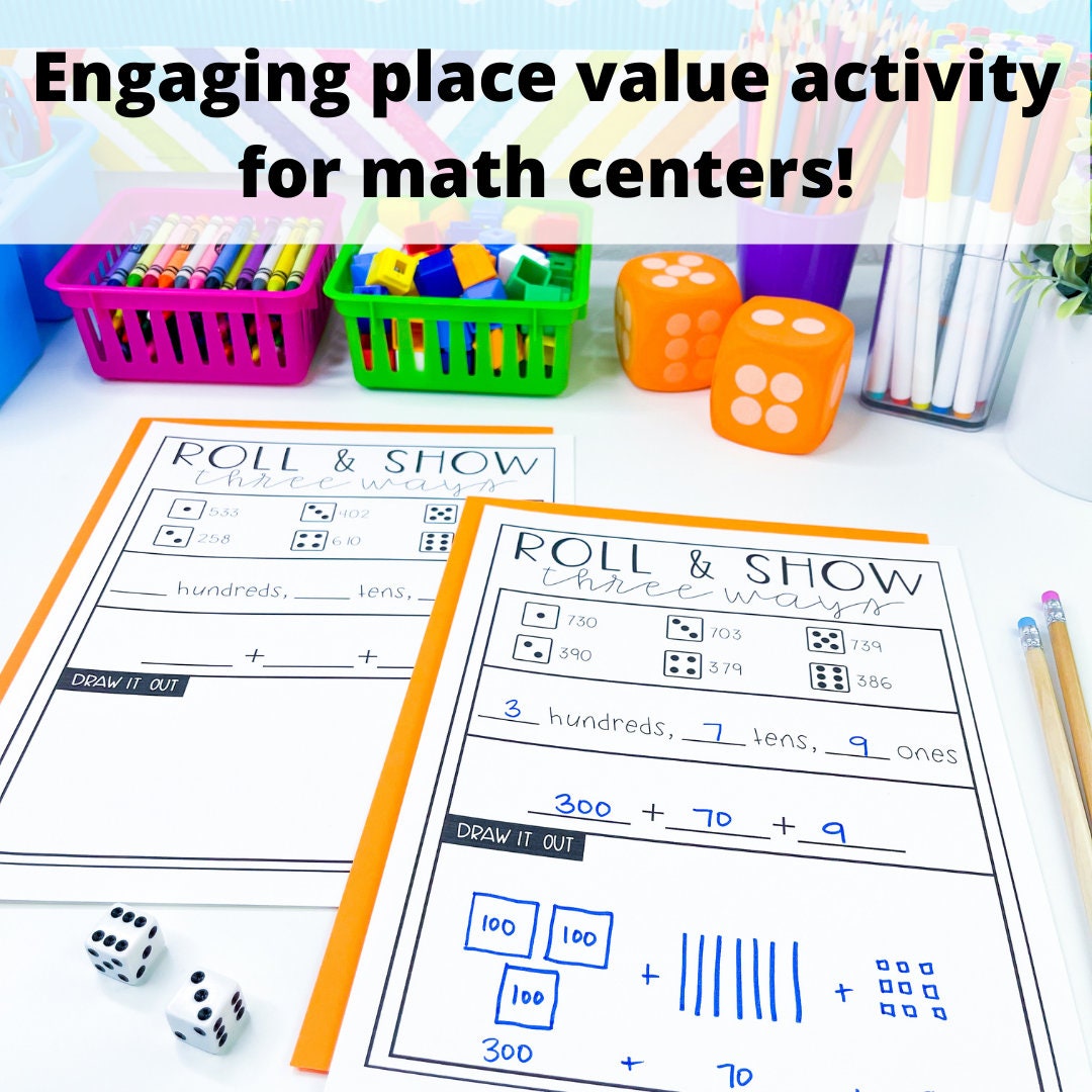 Place Value Activity for Math Centers - Etsy
