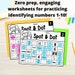 Number Sense Worksheets - Dot Marker Pages Numbers 1-10 - Kindergarten ...