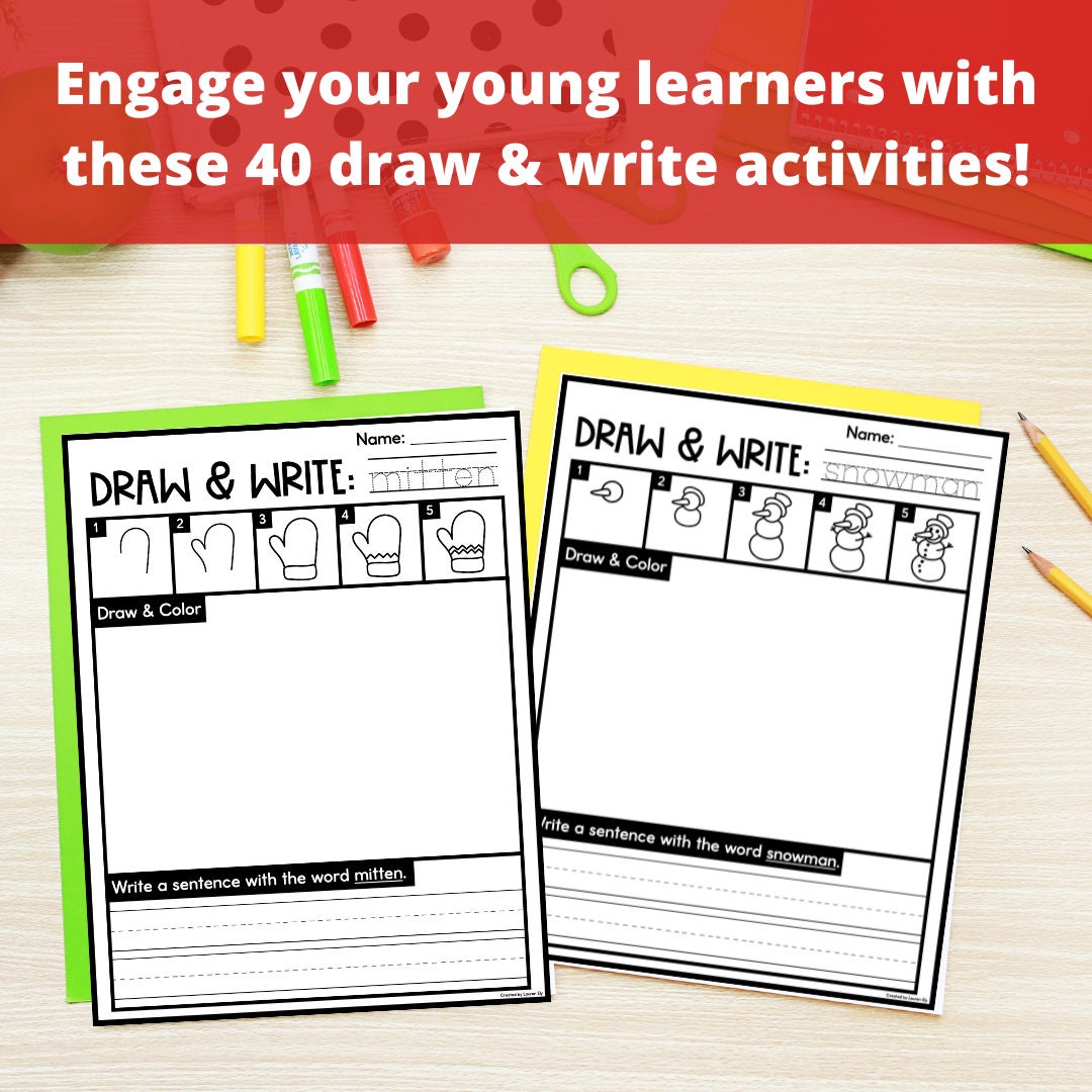 Directed Drawing & Sentence Writing Writing Center Year Long Bundle - Etsy