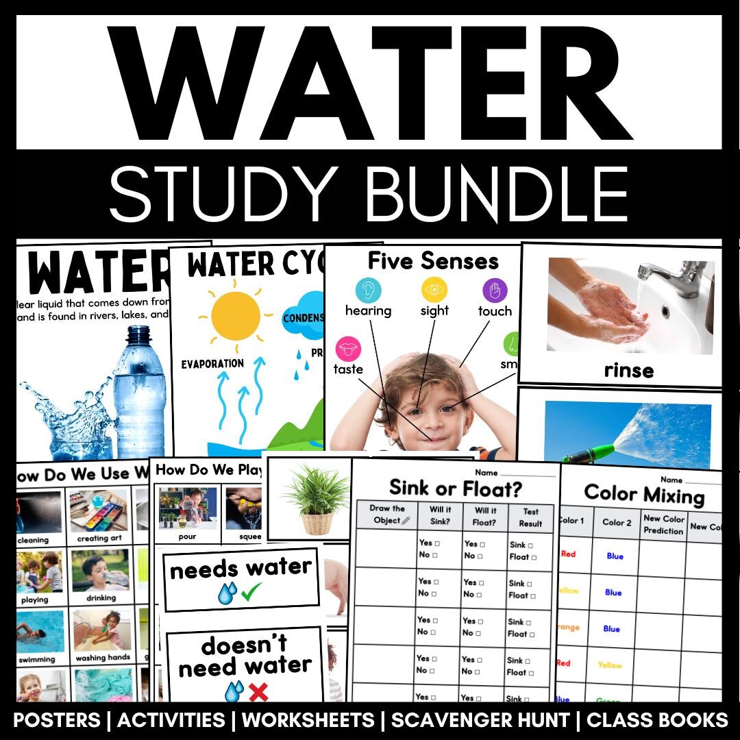 Creative Curriculum Water Study - Etsy