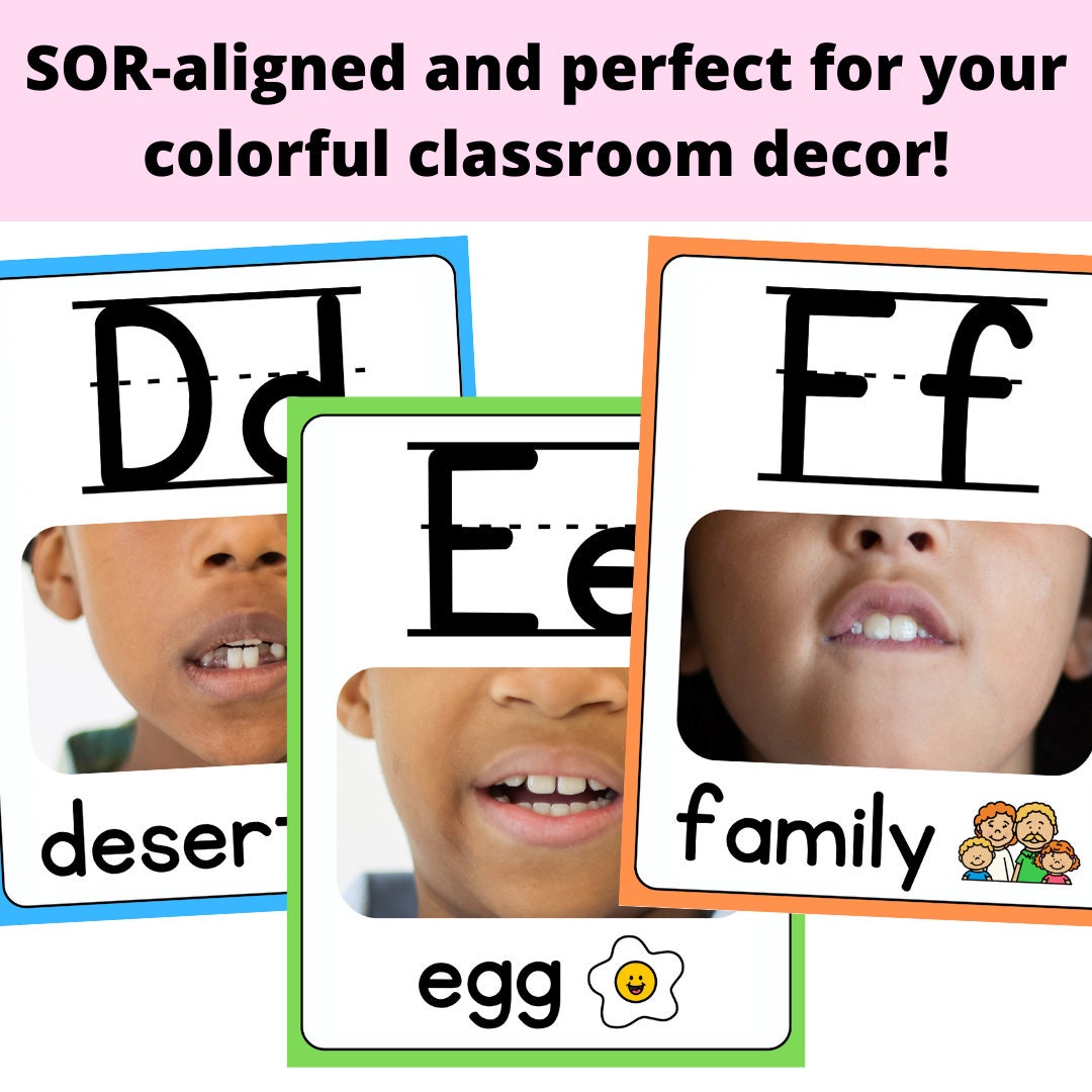 Alphabet Classroom Posters Science of Reading - Colorful Classroom ...