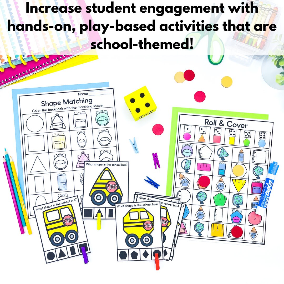 Back to School Kindergarten Math Activities Games and Worksheets - Etsy