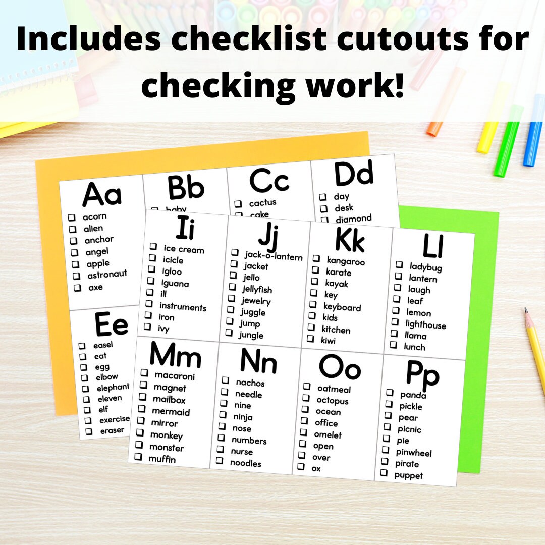 Beginning Sound Worksheets - Dot Marker Alphabet Pages - Kindergarten ...