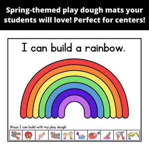 Spring Themed Play Dough Mats for Pre-k and Kindergarten - Etsy