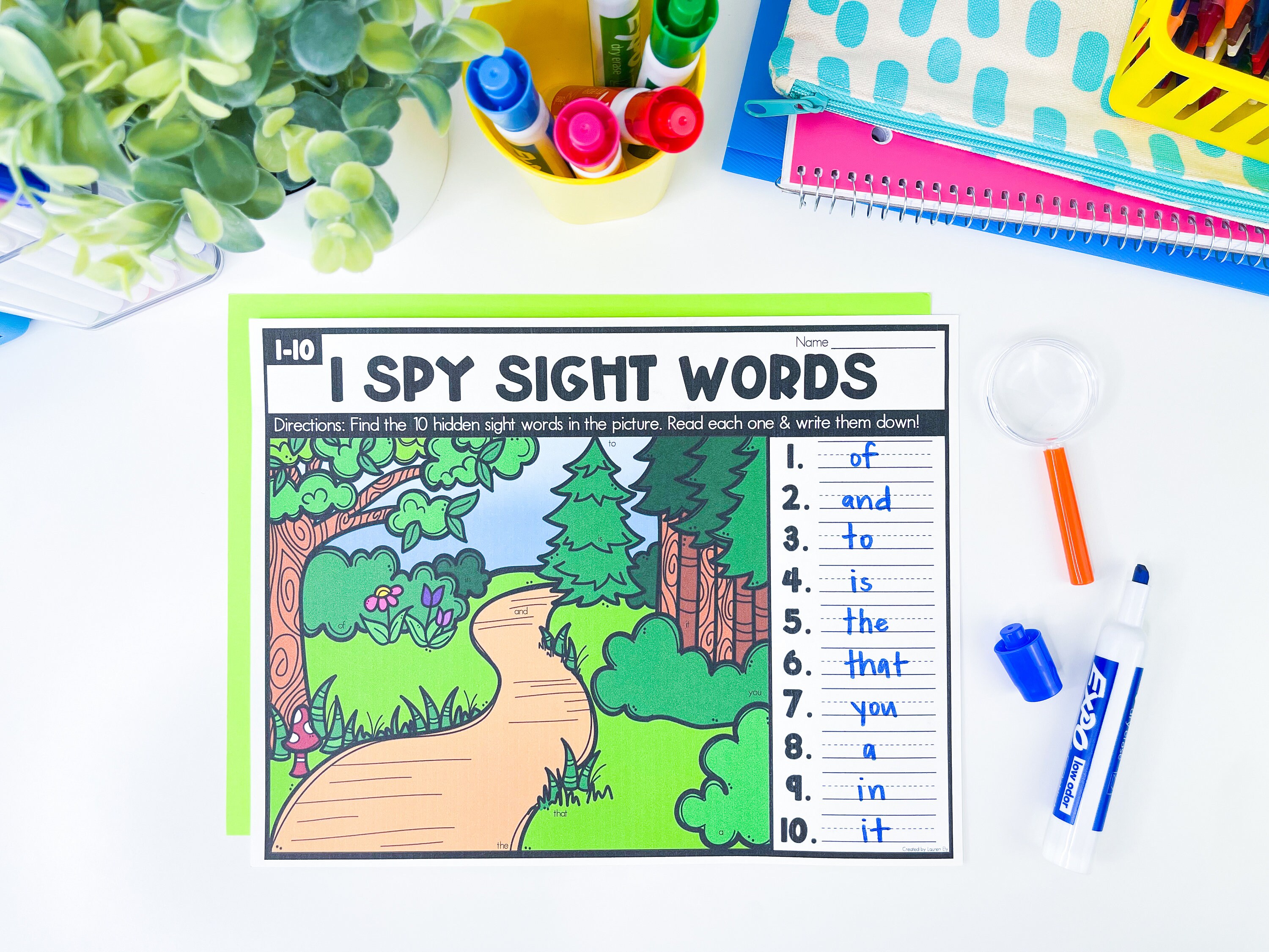 Kindergarten Literacy Centers BIG Bundle Activities Games & Worksheets ...