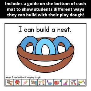 Spring Themed Play Dough Mats for Pre-k and Kindergarten - Etsy
