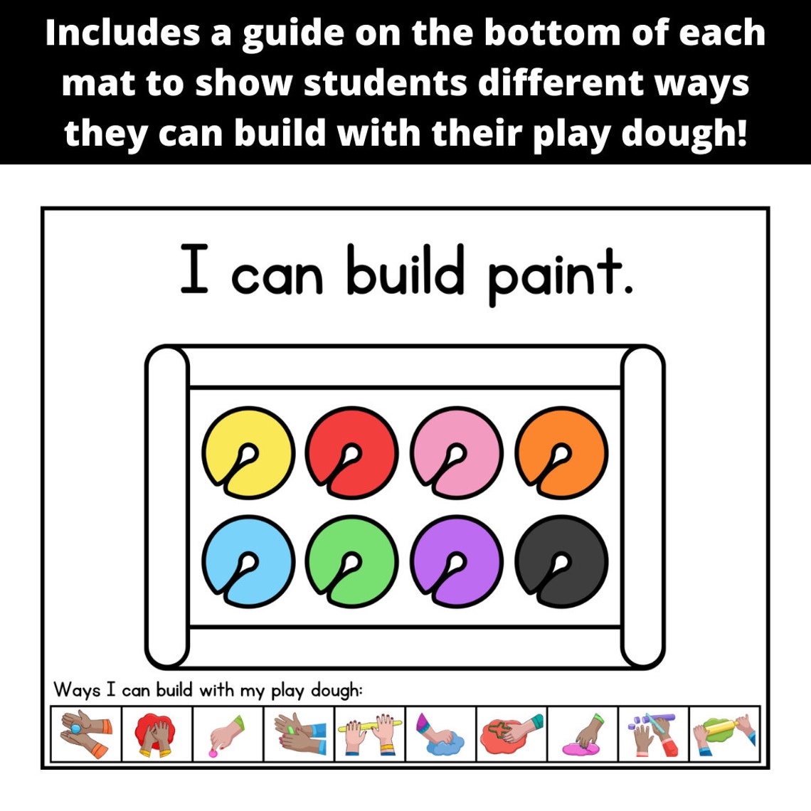 Back to School Themed Play Dough Mats for Pre-k and Kindergarten - Etsy
