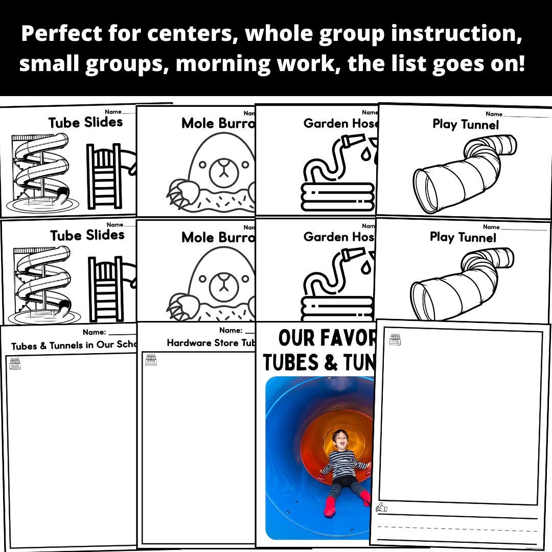 Creative Curriculum® Tubes and Tunnels Study | Pre-k Activities Bundle ...