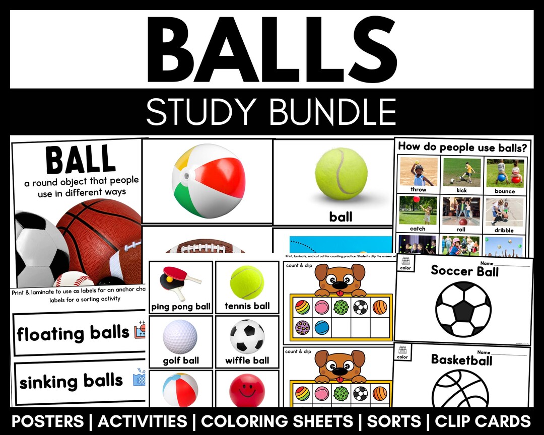 Balls Study Bundle Creative Curriculum - Etsy