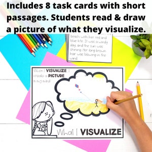 Literacy Center Activity - Visualizing - Read Visualize Draw Reading ...