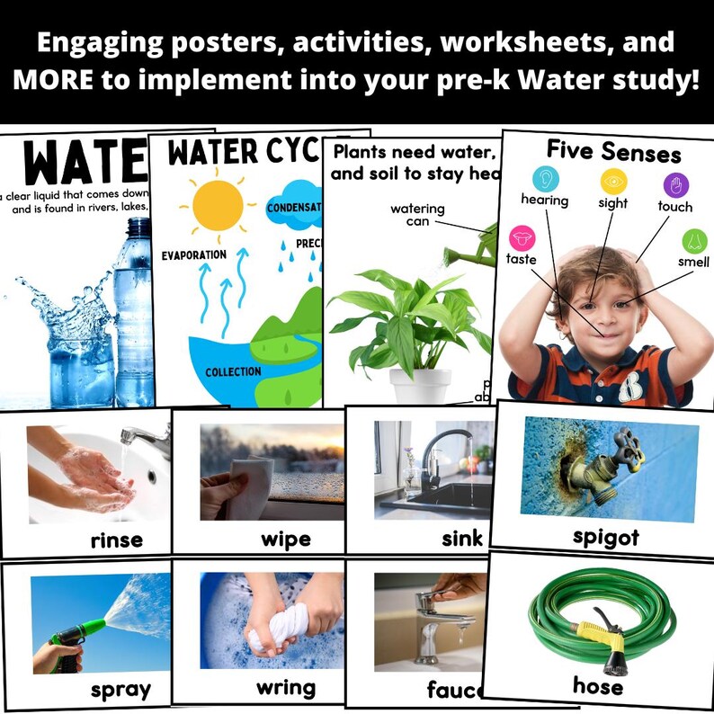 Creative Curriculum Water Study - Etsy