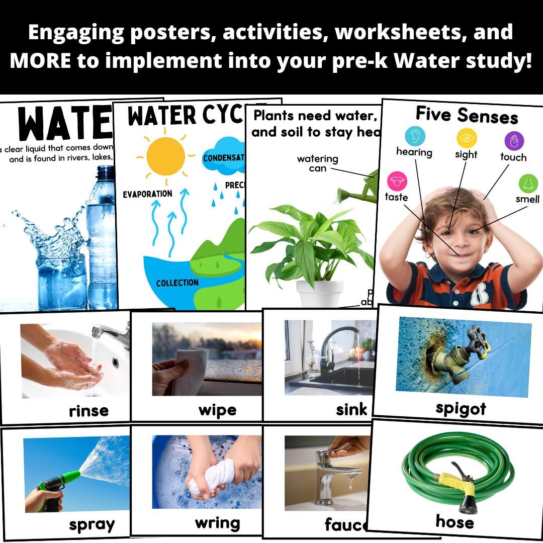 Creative Curriculum Water Study - Etsy
