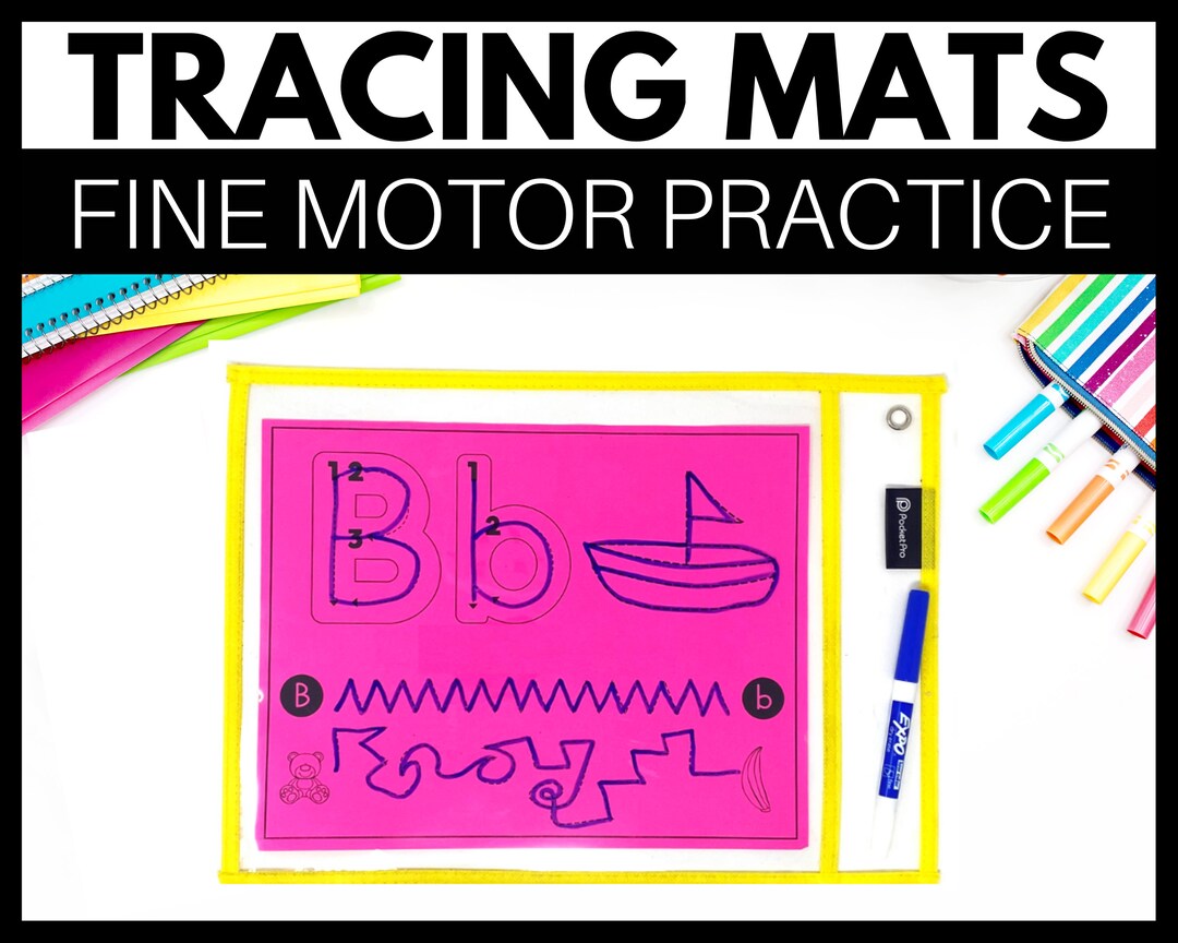 Alphabet Tracing Mats - Fine Motor Activities - Literacy Center ...