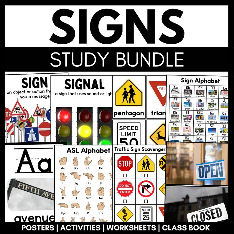 Signs Study Bundle Creative Curriculum - Etsy