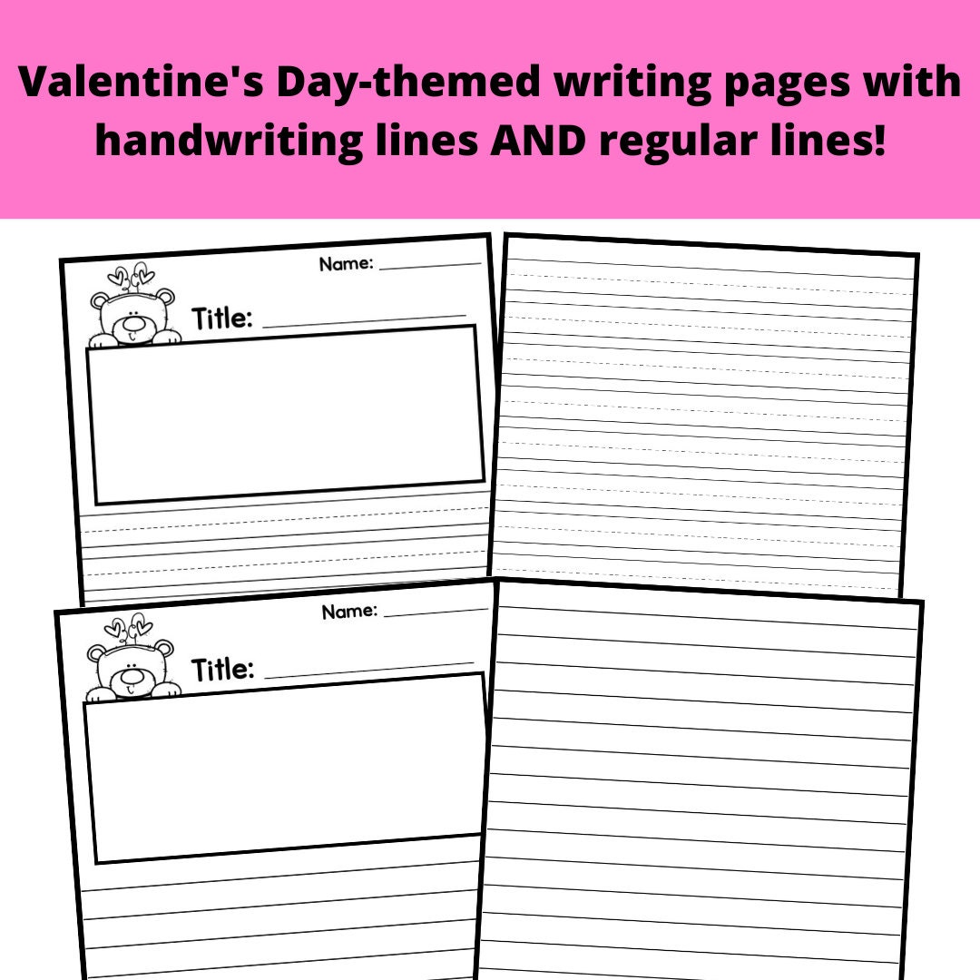 Valentines Day Writing Activities - Writing Center With Visual Word ...