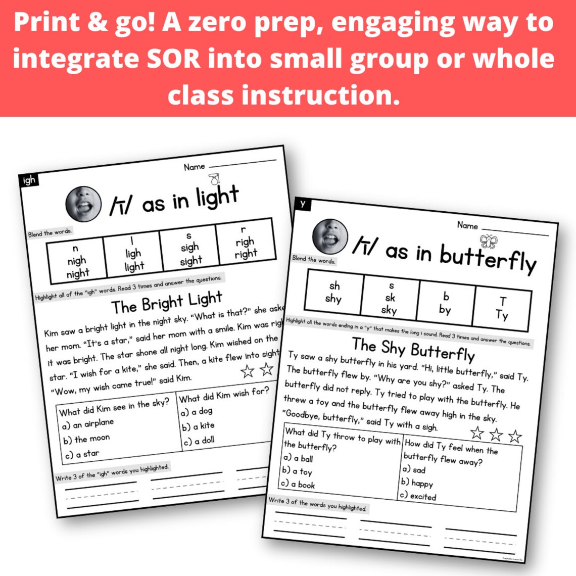 Vowel Teams Decodable Passages With Blending, Comprehension and Writing ...