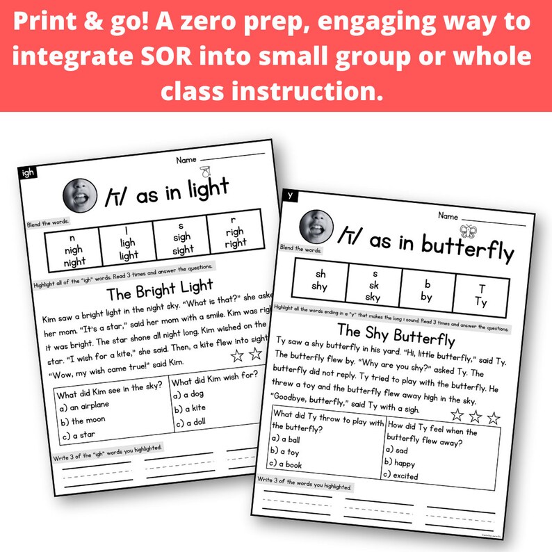 Vowel Teams Decodable Passages With Blending, Comprehension and Writing ...
