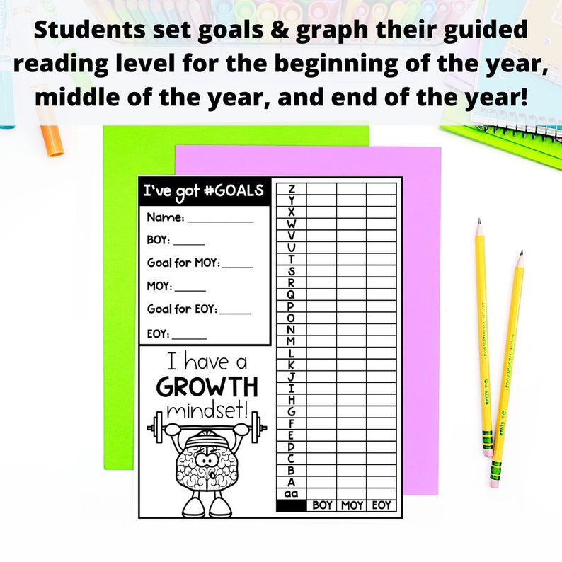 Guided Reading Level Student Data Tracking Sheets - Etsy