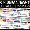 Name Tags for Student Desk - Editable Name Plates for Primary - Student ...