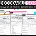 Decodable Passages With Comprehension Questions - Science of Reading ...