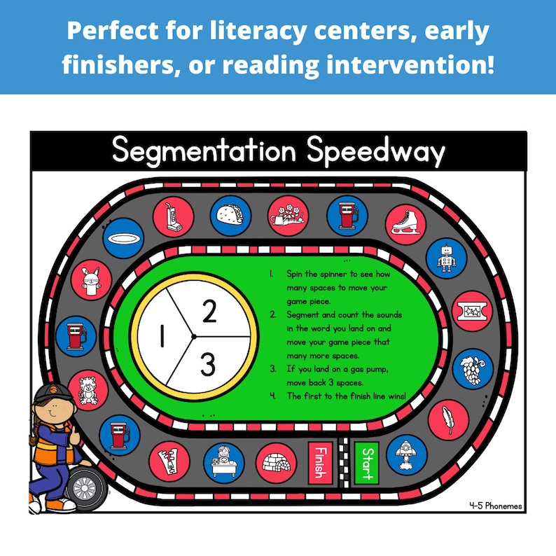 Segmenting Words - Segmentation Board Games for Literacy Centers - SOR ...