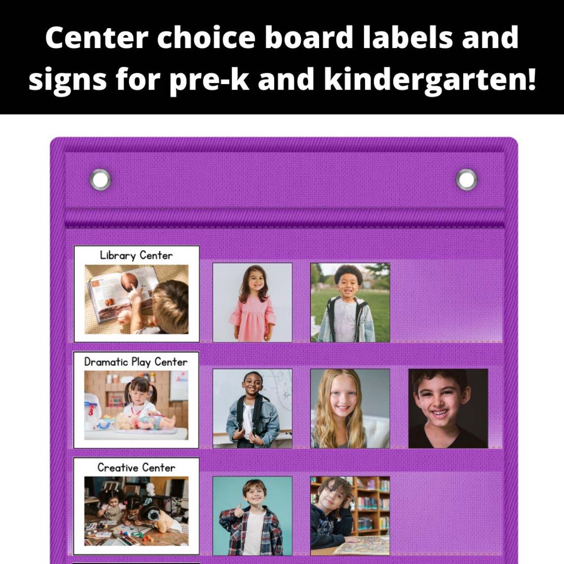 Center Signs and Choice Board Labels for Preschool Pre-k and ...