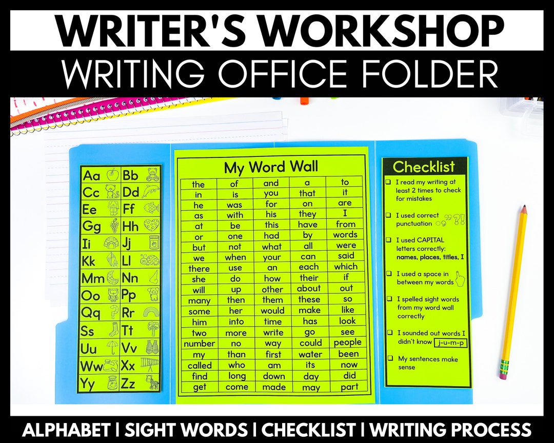 Writers Workshop Writing Office - Kindergarten 1st Grade - Etsy