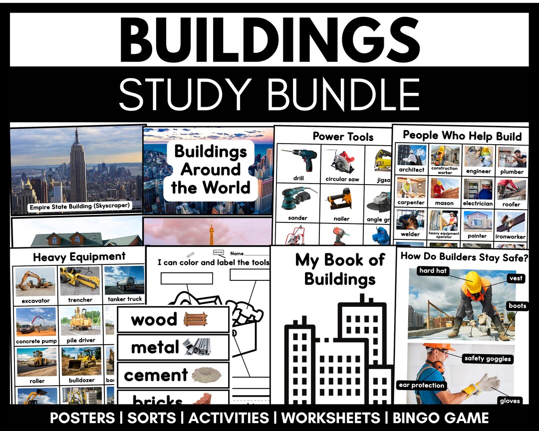 Buildings Study Bundle Creative Curriculum - Etsy