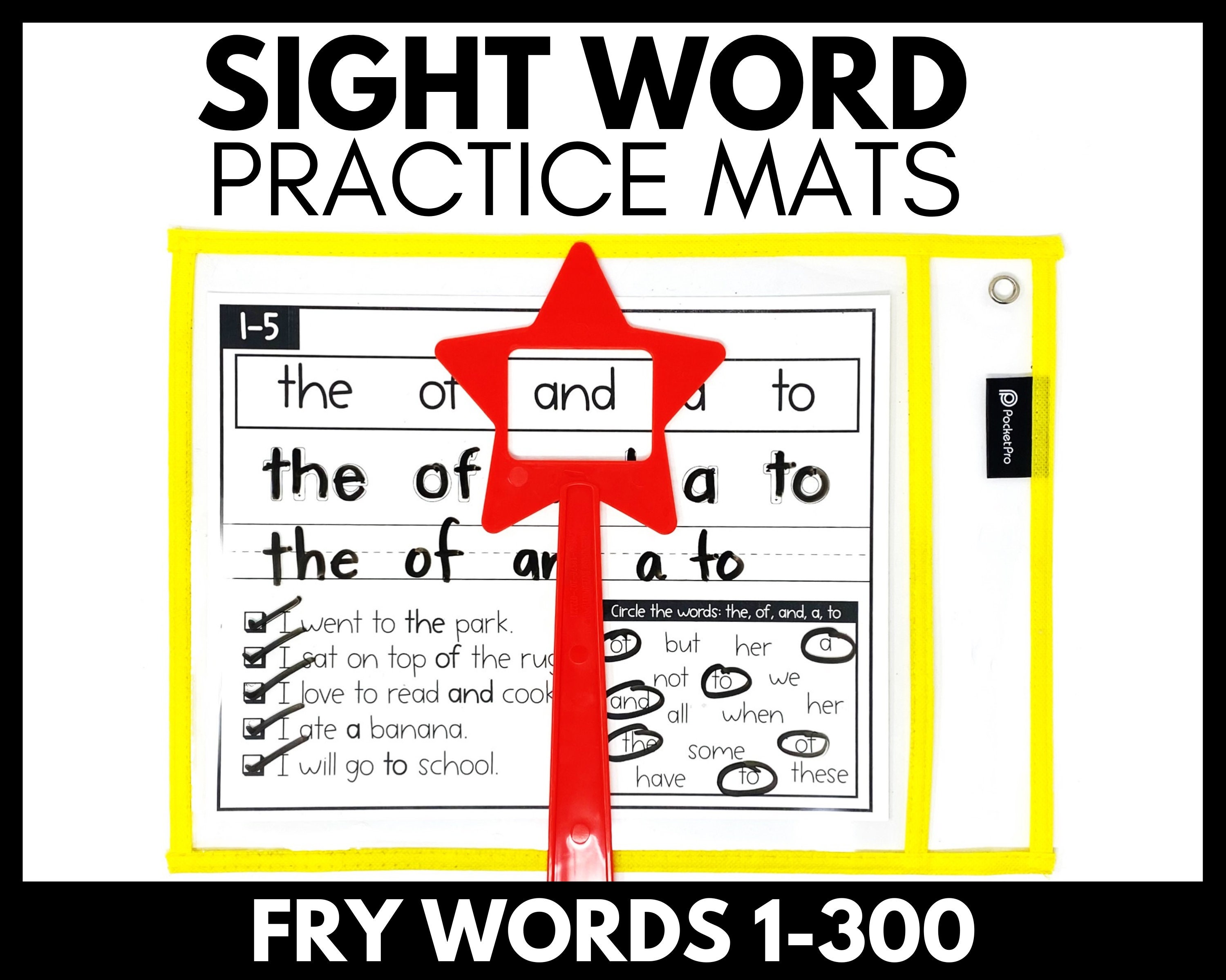 Fry Sight Words Practice Mats – Literacy Center Activity (digital ...