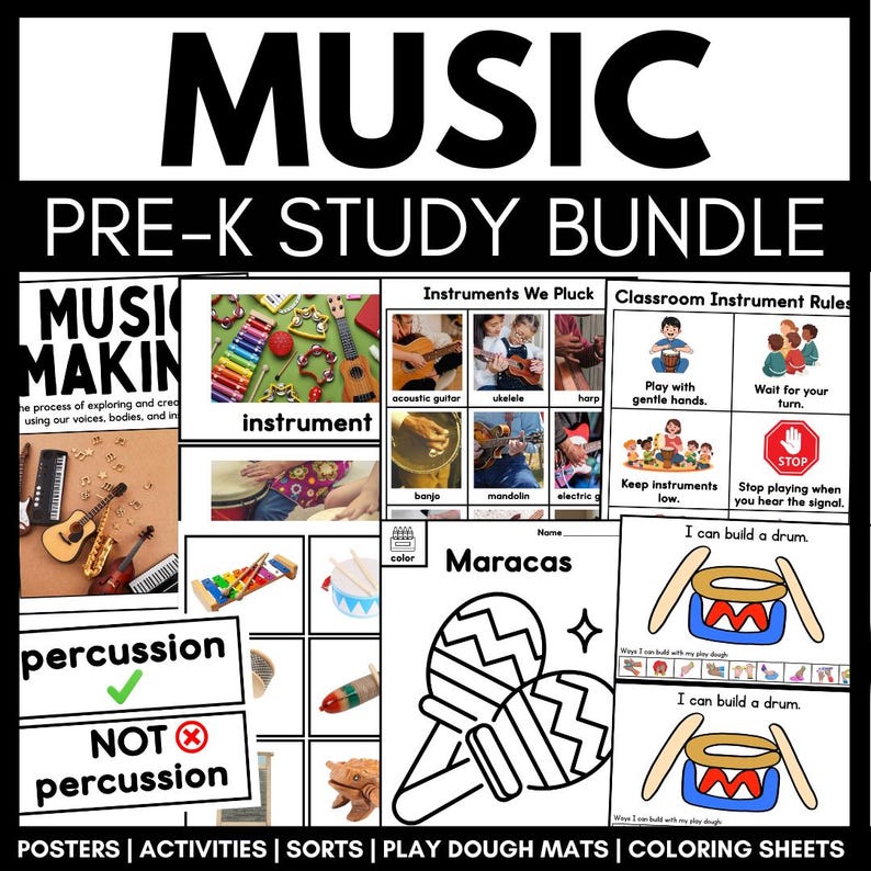 Creative Curriculum® Music Making Study | Pre-k Activities Bundle - Etsy