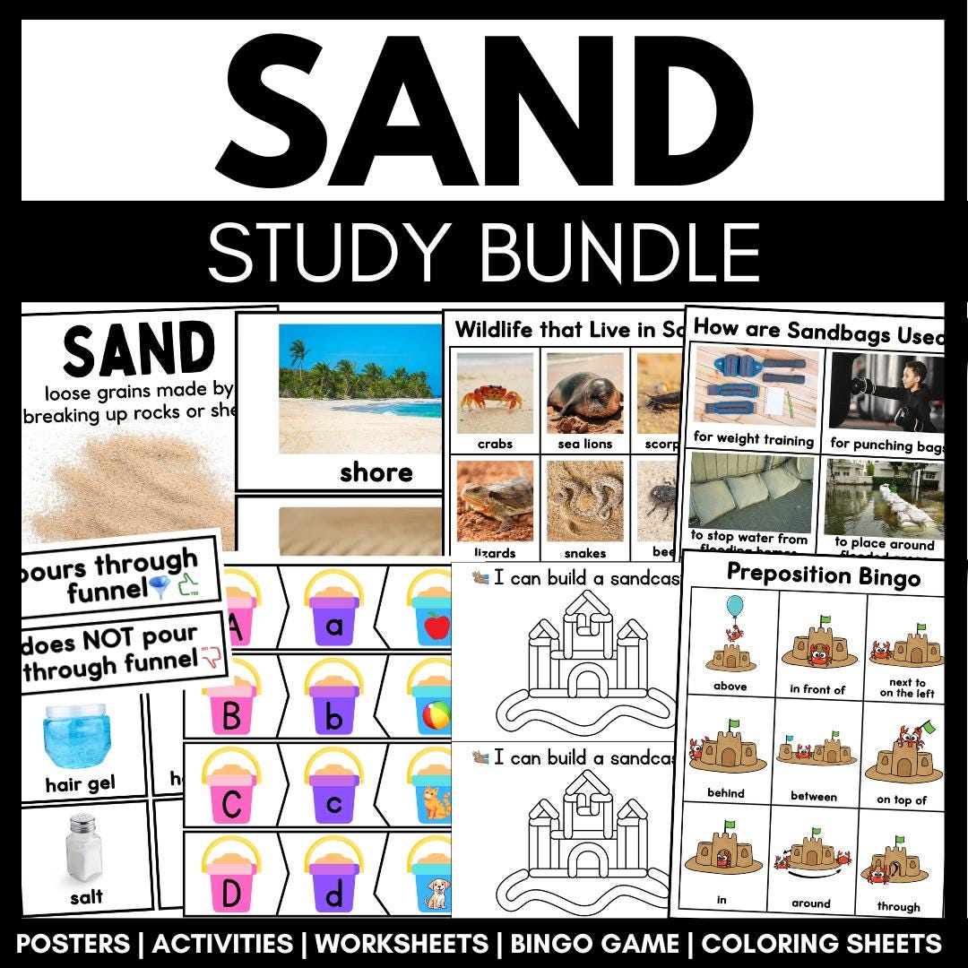 Creative Curriculum Sand Study - Etsy
