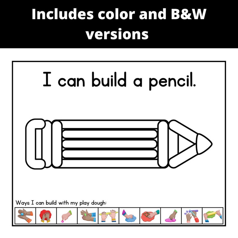 Back to School Themed Play Dough Mats for Pre-k and Kindergarten - Etsy