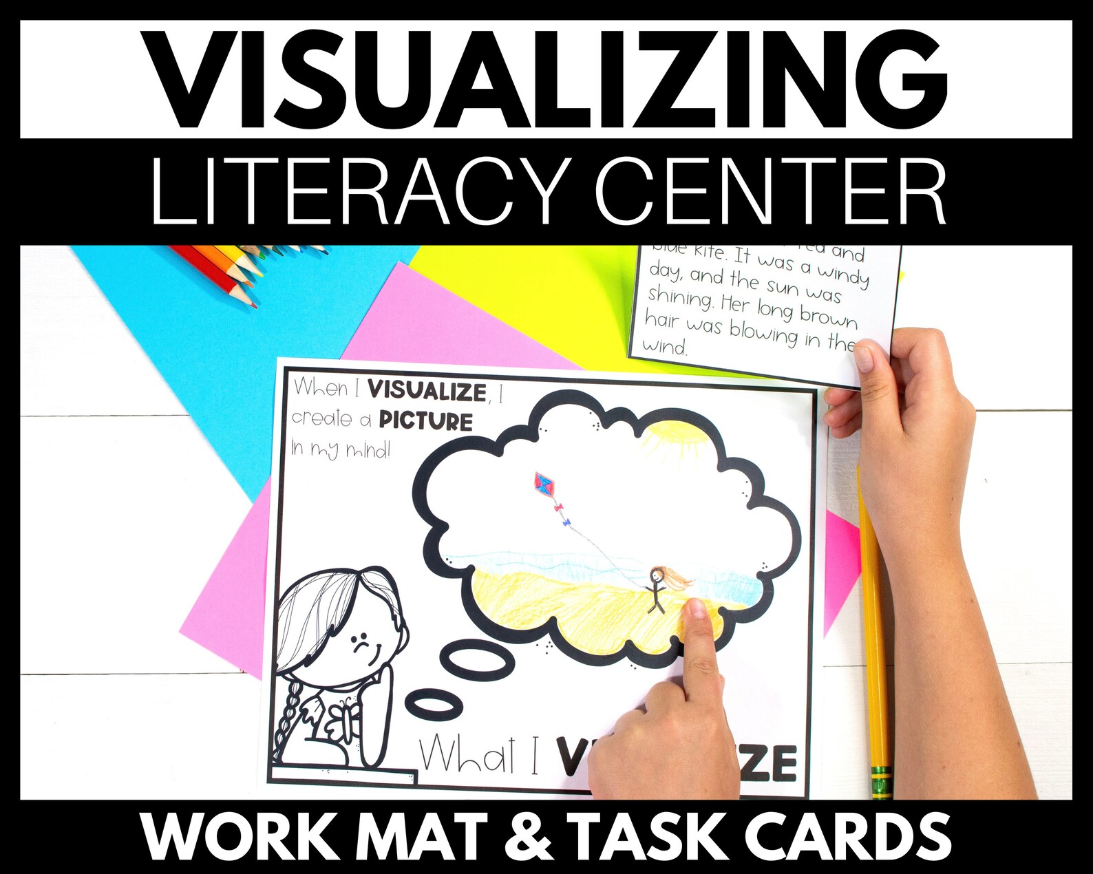 Literacy Center Activity - Visualizing - Read Visualize Draw Reading ...