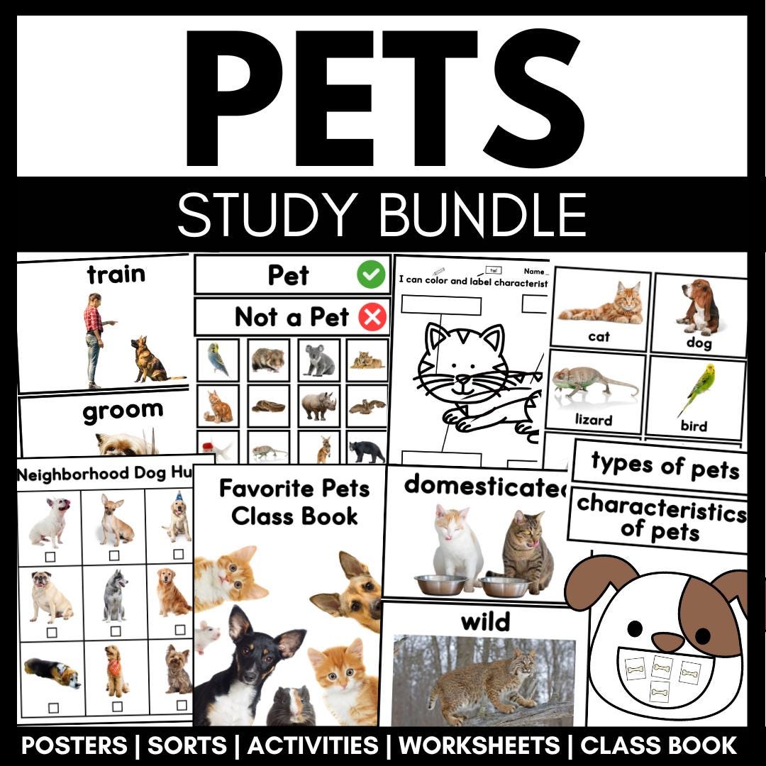 Pets Study Bundle Creative Curriculum - Etsy
