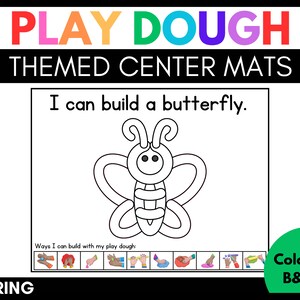 Spring Themed Play Dough Mats for Pre-k and Kindergarten - Etsy