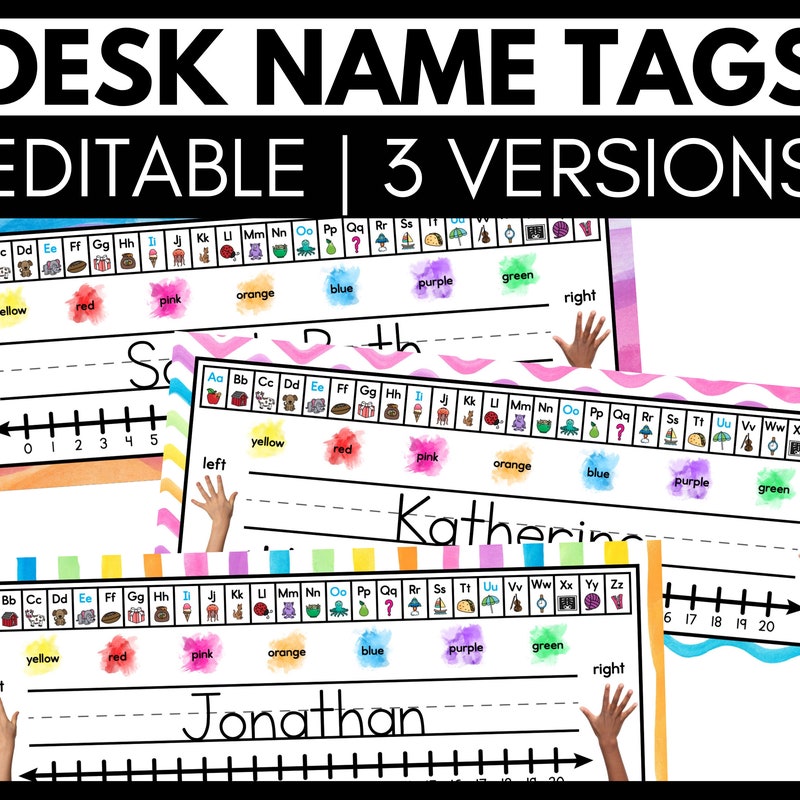 Student Name Plates - Etsy