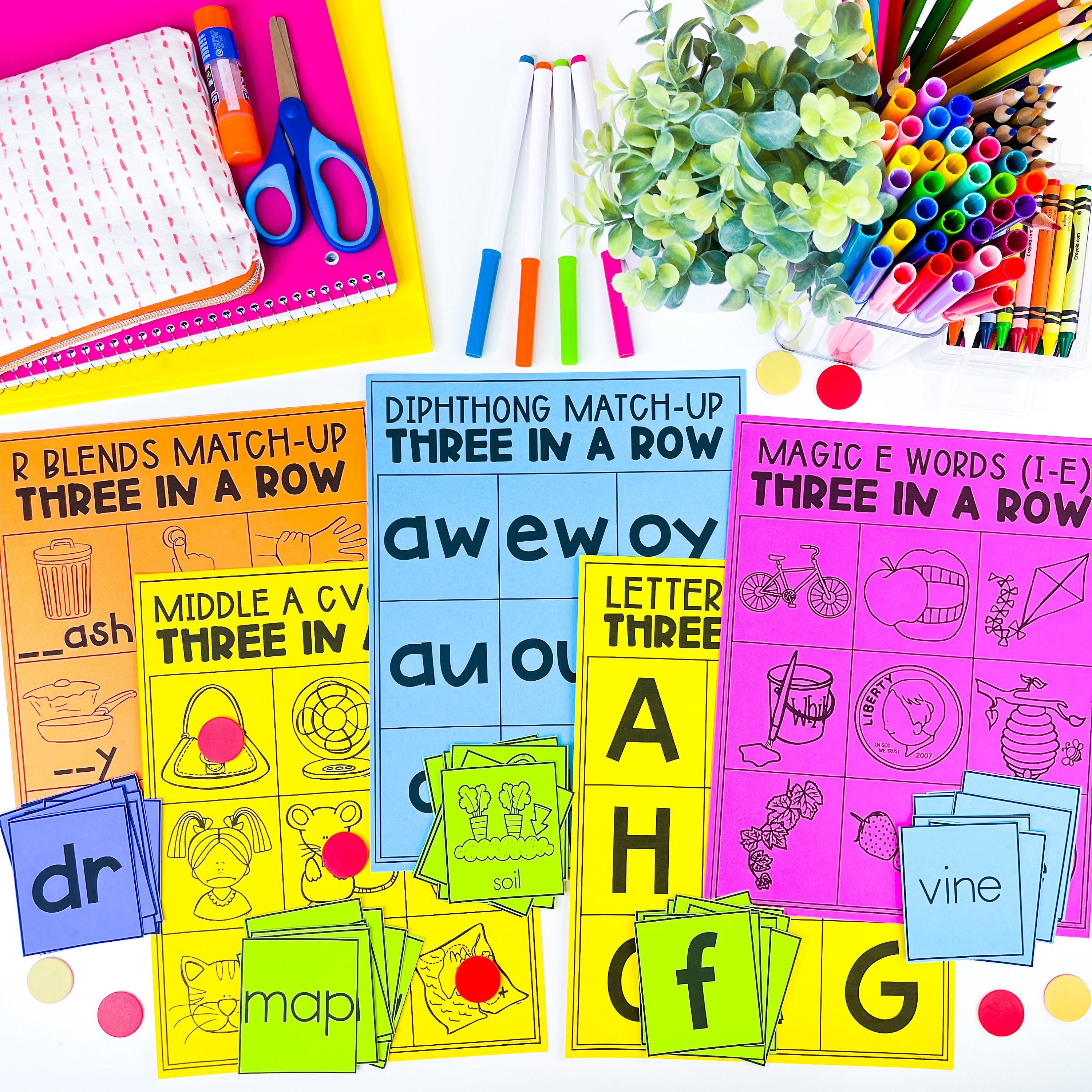 Kindergarten Literacy Centers BIG Bundle - Activities Games ...