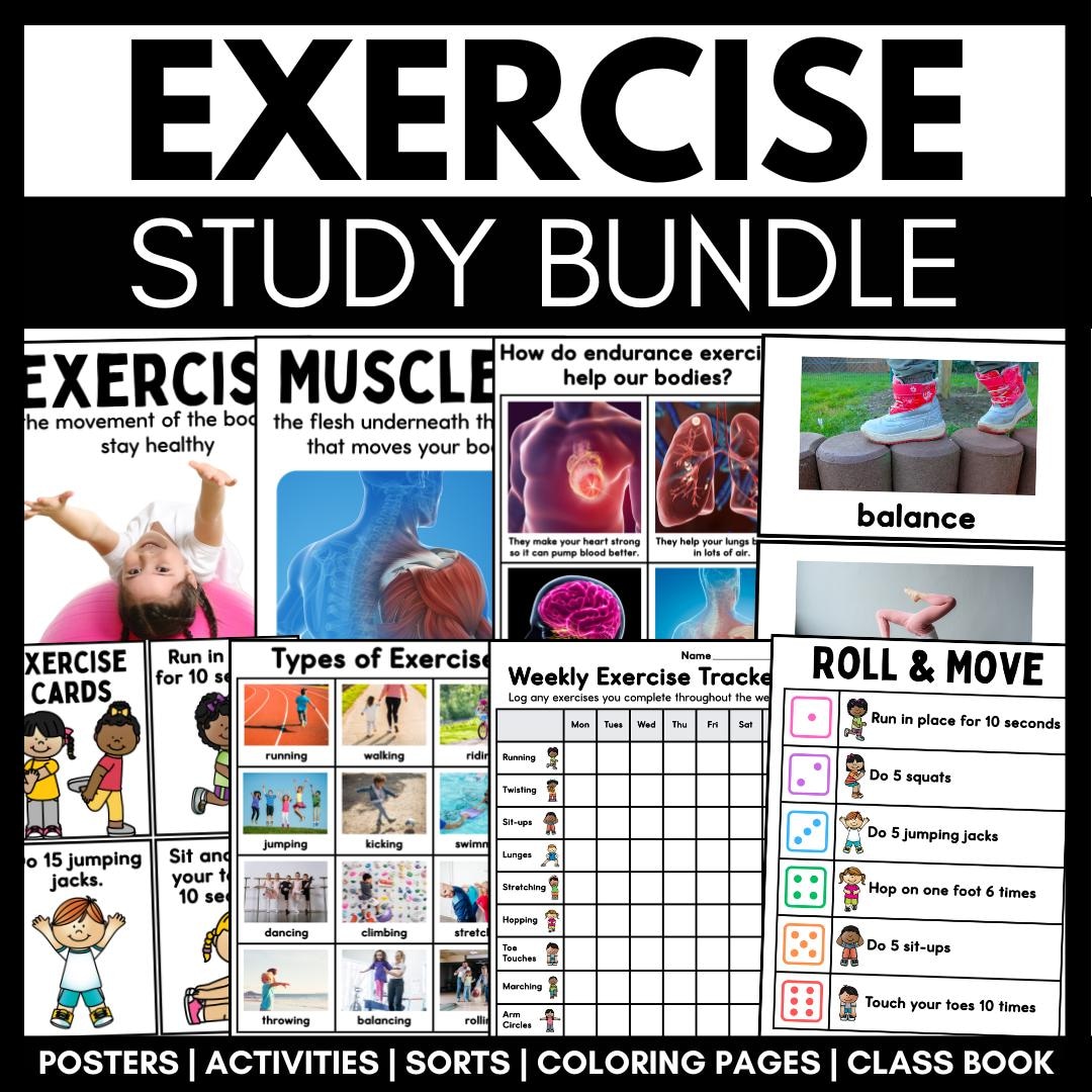 Exercise Study Bundle Creative Curriculum - Etsy
