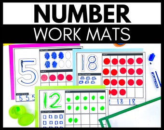 Count and Write Kindergarten Morning Work & Math Centers 20 Days - Etsy