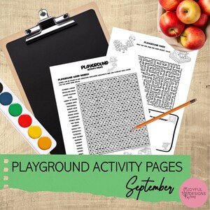 September Activity Pages Bundle - Etsy