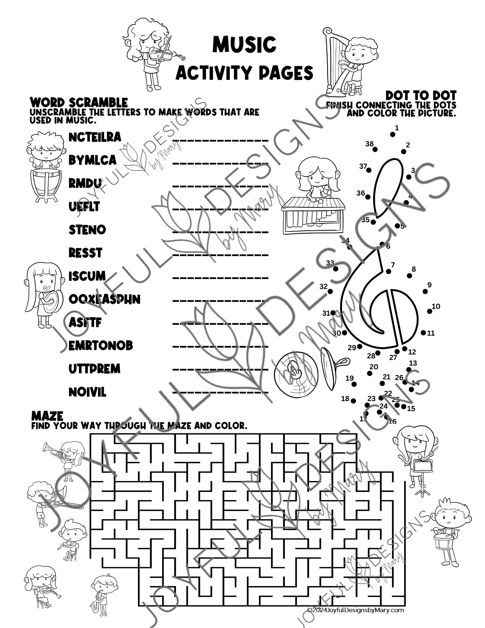 March Activity Pages BUNDLE - Etsy