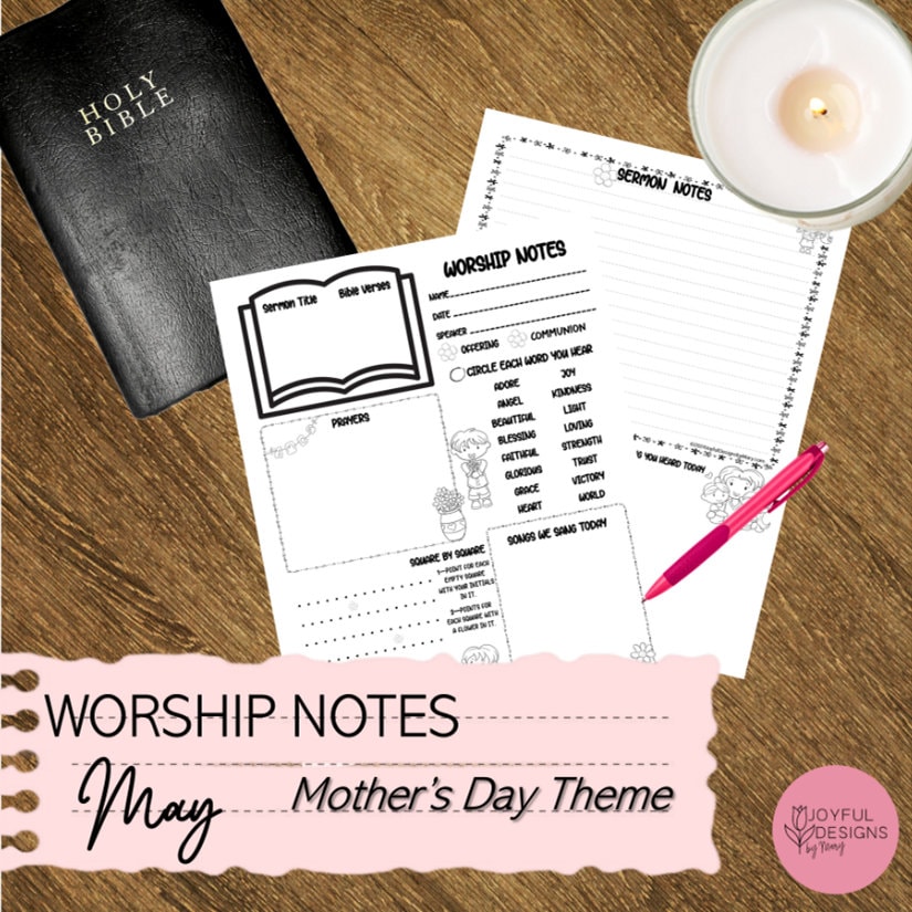 Worship Notes Bundle: May - Etsy