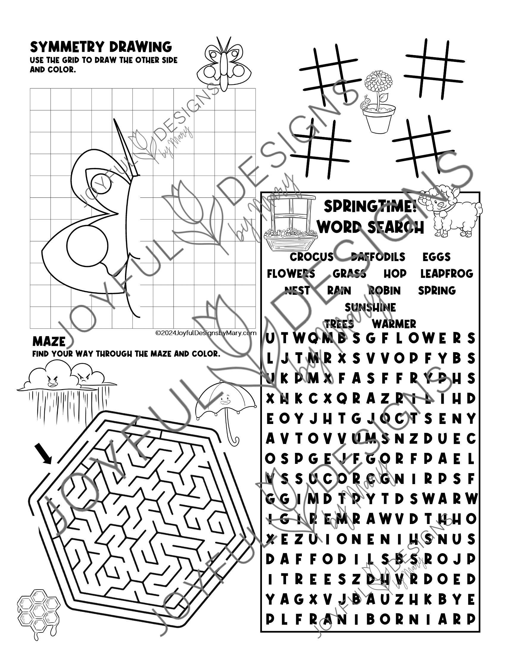 March Activity Pages BUNDLE - Etsy