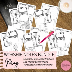 Worship Notes Bundle: May - Etsy