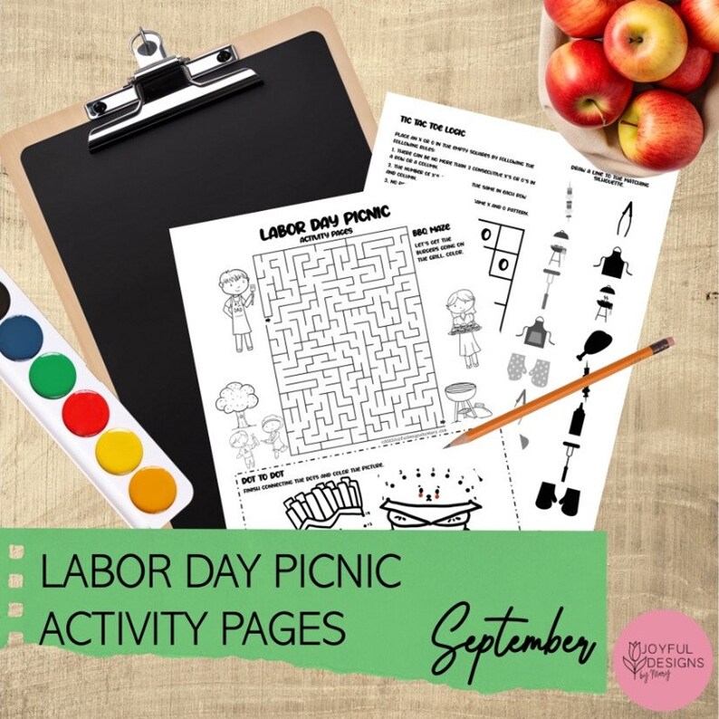 September Activity Pages Bundle - Etsy