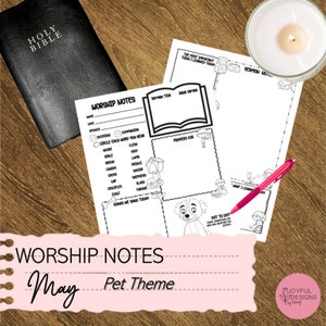 Worship Notes Bundle: May - Etsy