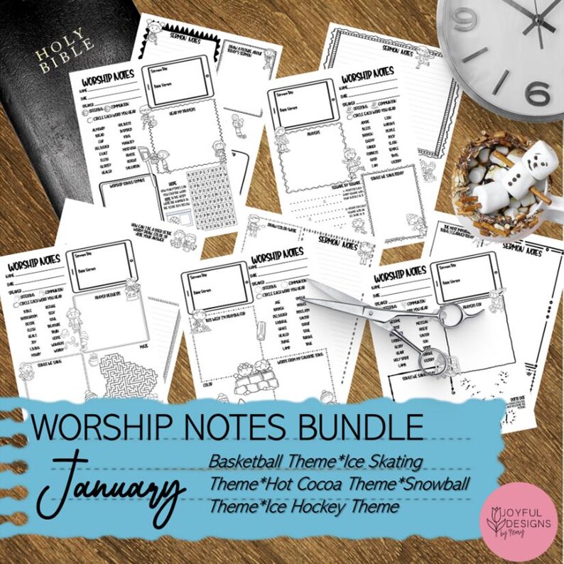 Worship Notes Bundle: January - Etsy