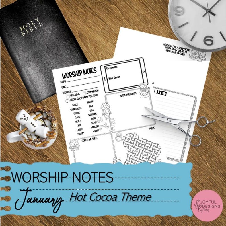 Worship Notes Bundle: January - Etsy