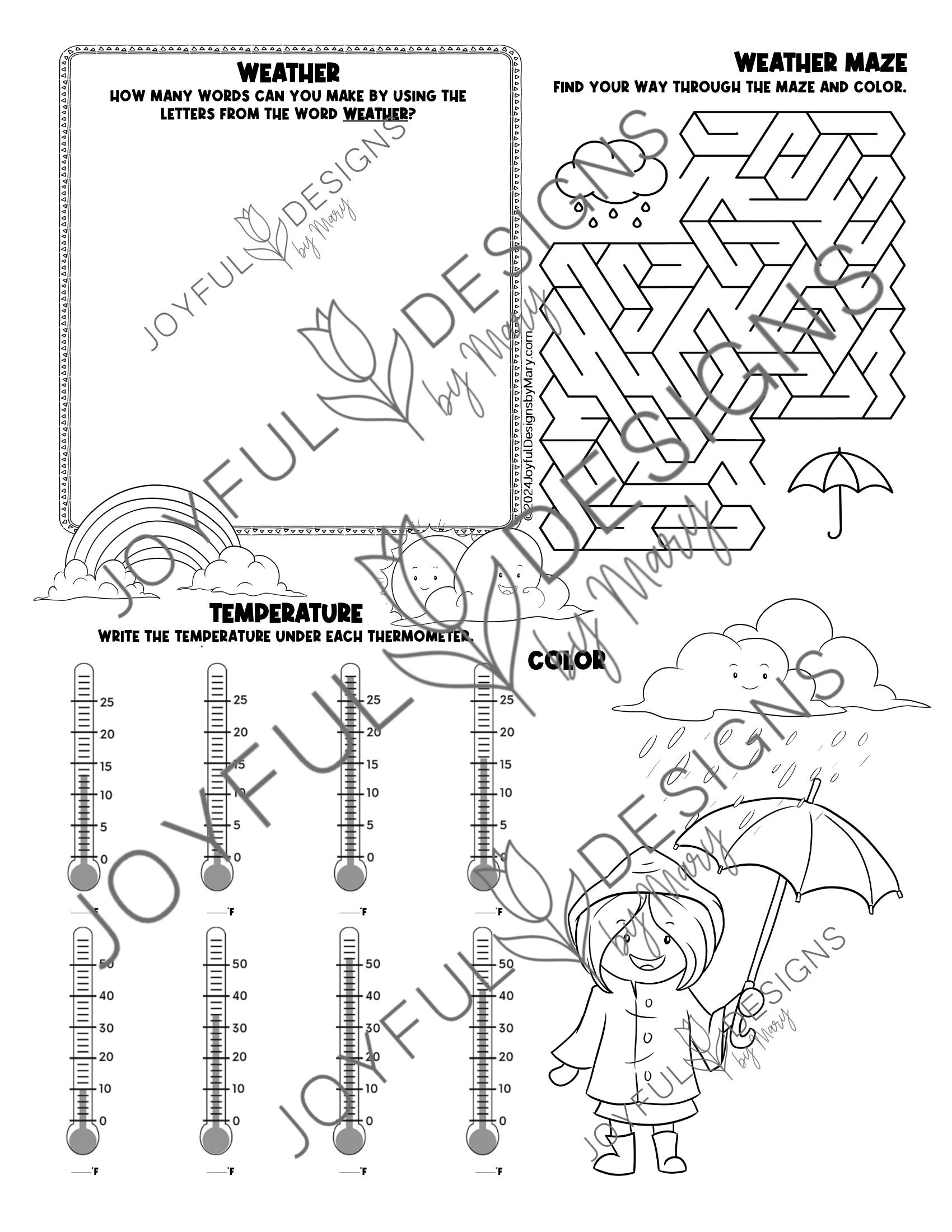 March Activity Pages BUNDLE - Etsy
